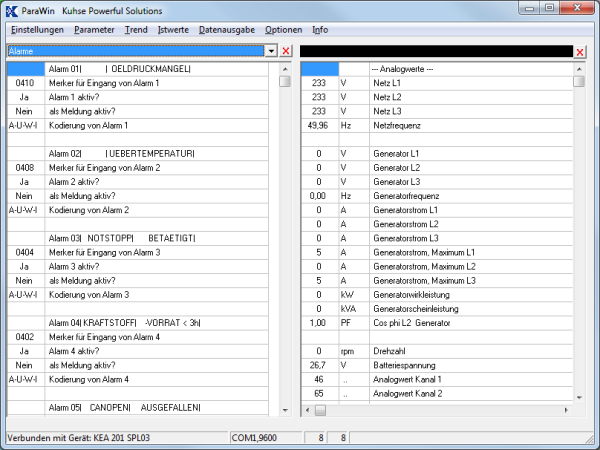 Kuhse Shop - Kuhse parameterization software ParaWin for KEA 1XX / KEA 2XX